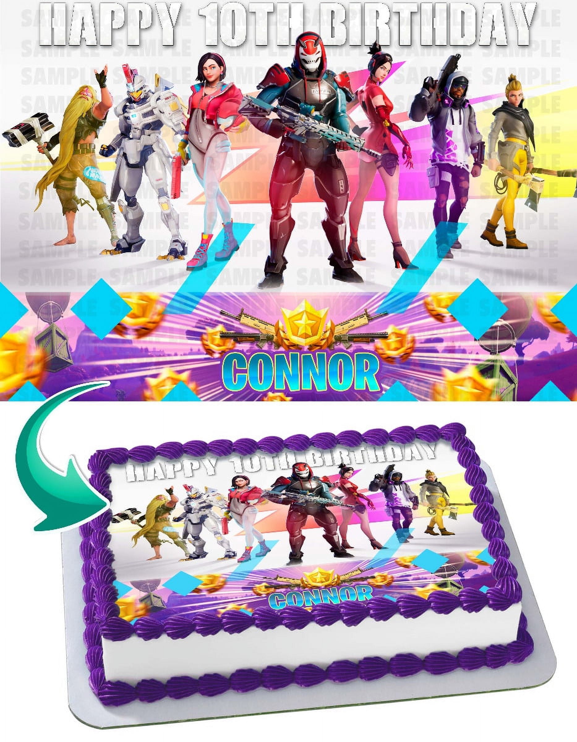 Fortnite Season 9 - Edible Cake Topper - 11.7 x 17.5 Inches 1/2 Sheet ...