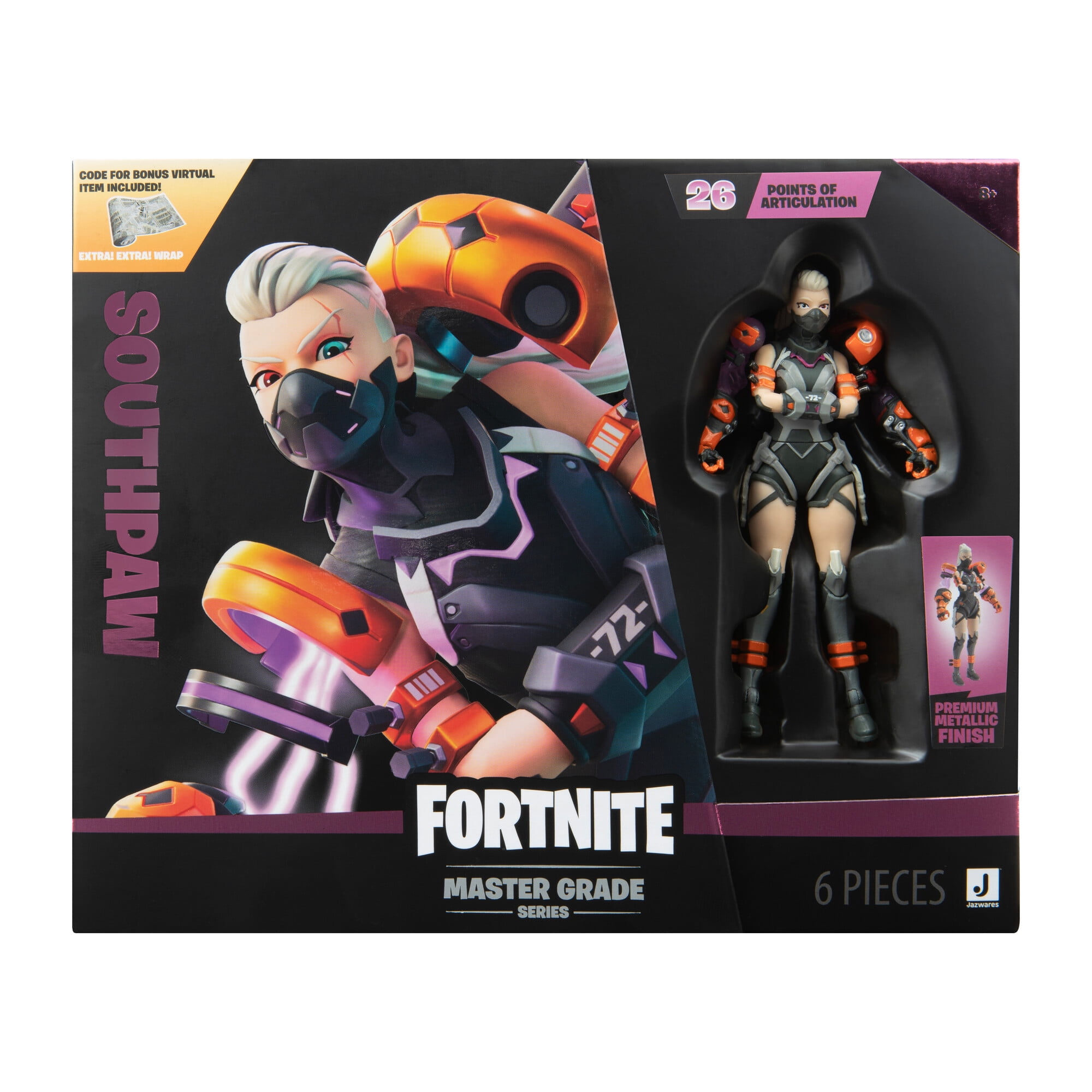 Fortnite Southpaw Master Grade Series - Deluxe 4 inch Figure with ...