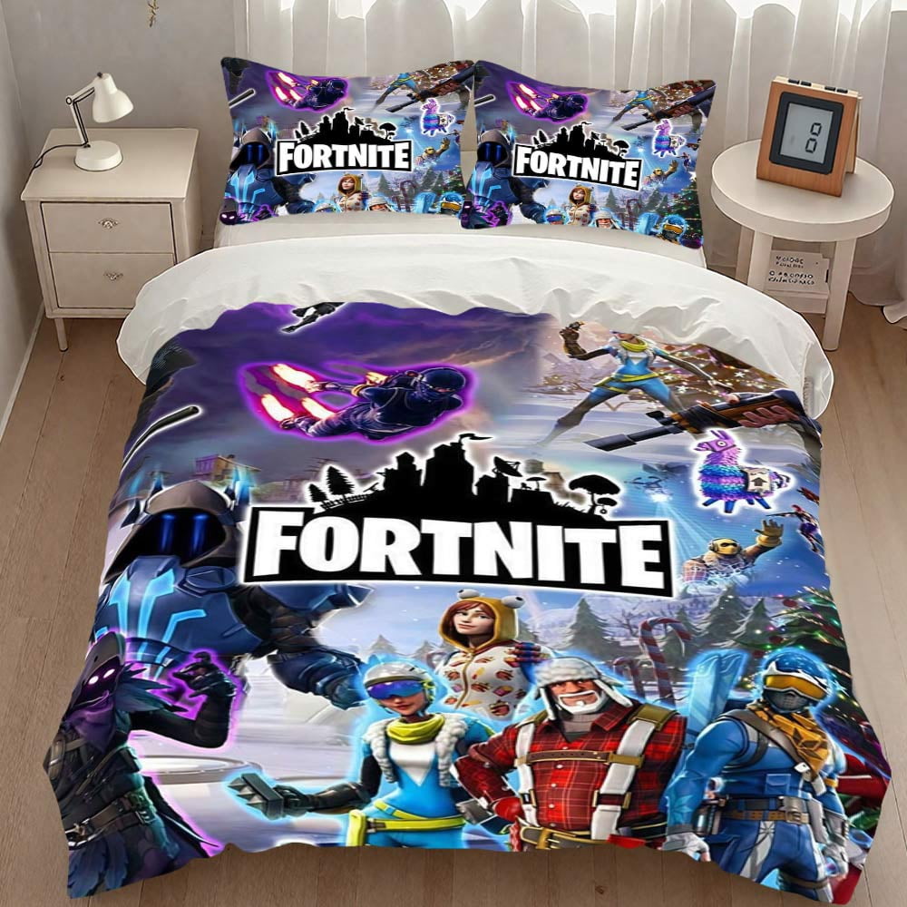 Fortnite Toddler Bedding Set Gifts Child Sheet Pillow Comforter Girls ...