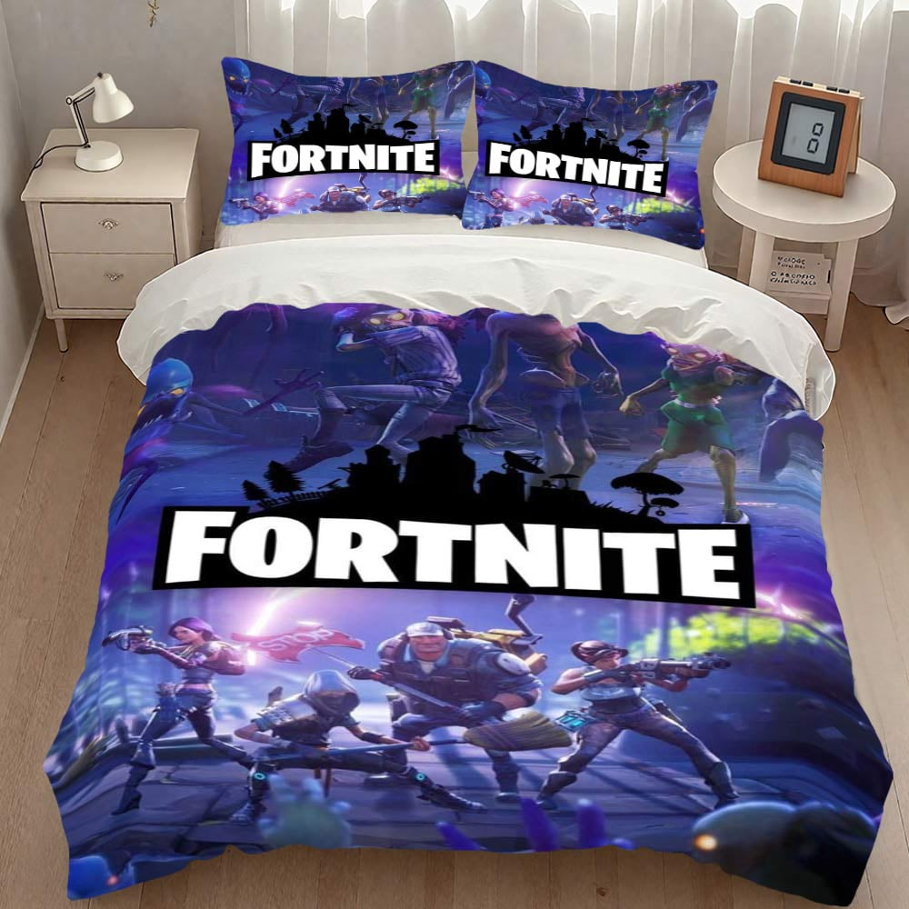 Fortnite Toddler Sheet Pillow Comforter Bedding Set Gifts Child Girls ...