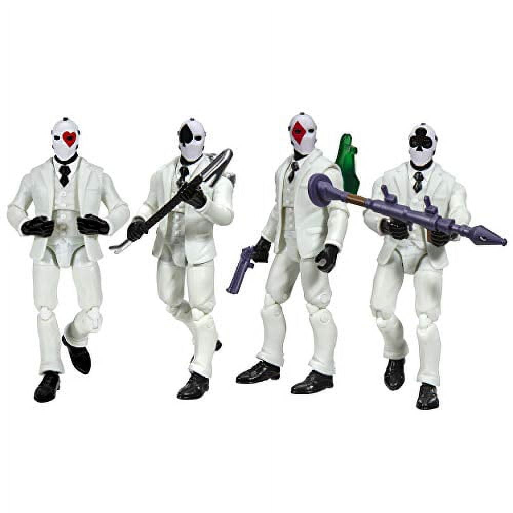 Fortnite Wild Card Hearts Squad Mode Action Figures, White, 4 Count ...