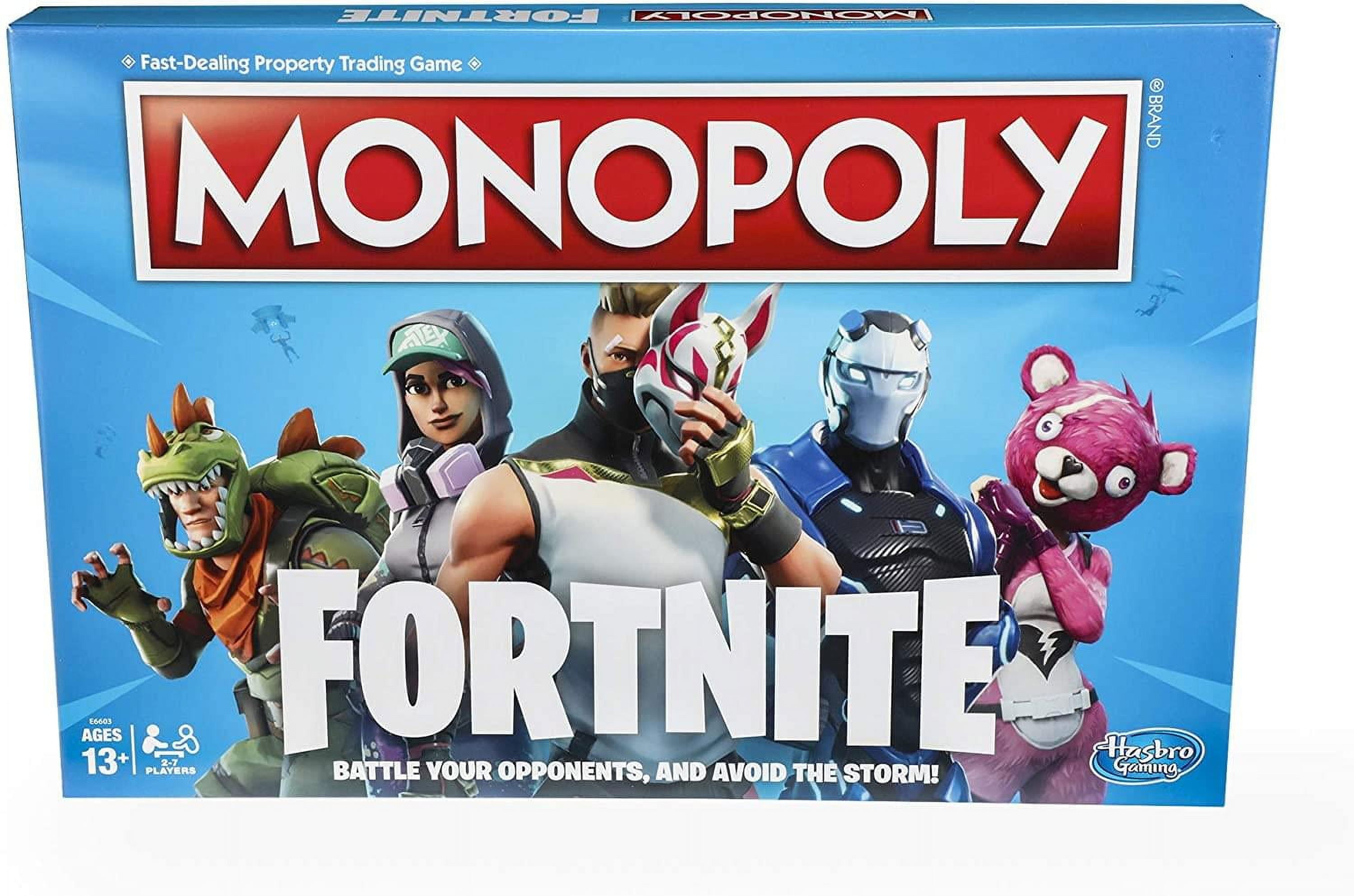 Fortnite Edition Monopoly Board Game | Battle Opponents, Survive the ...