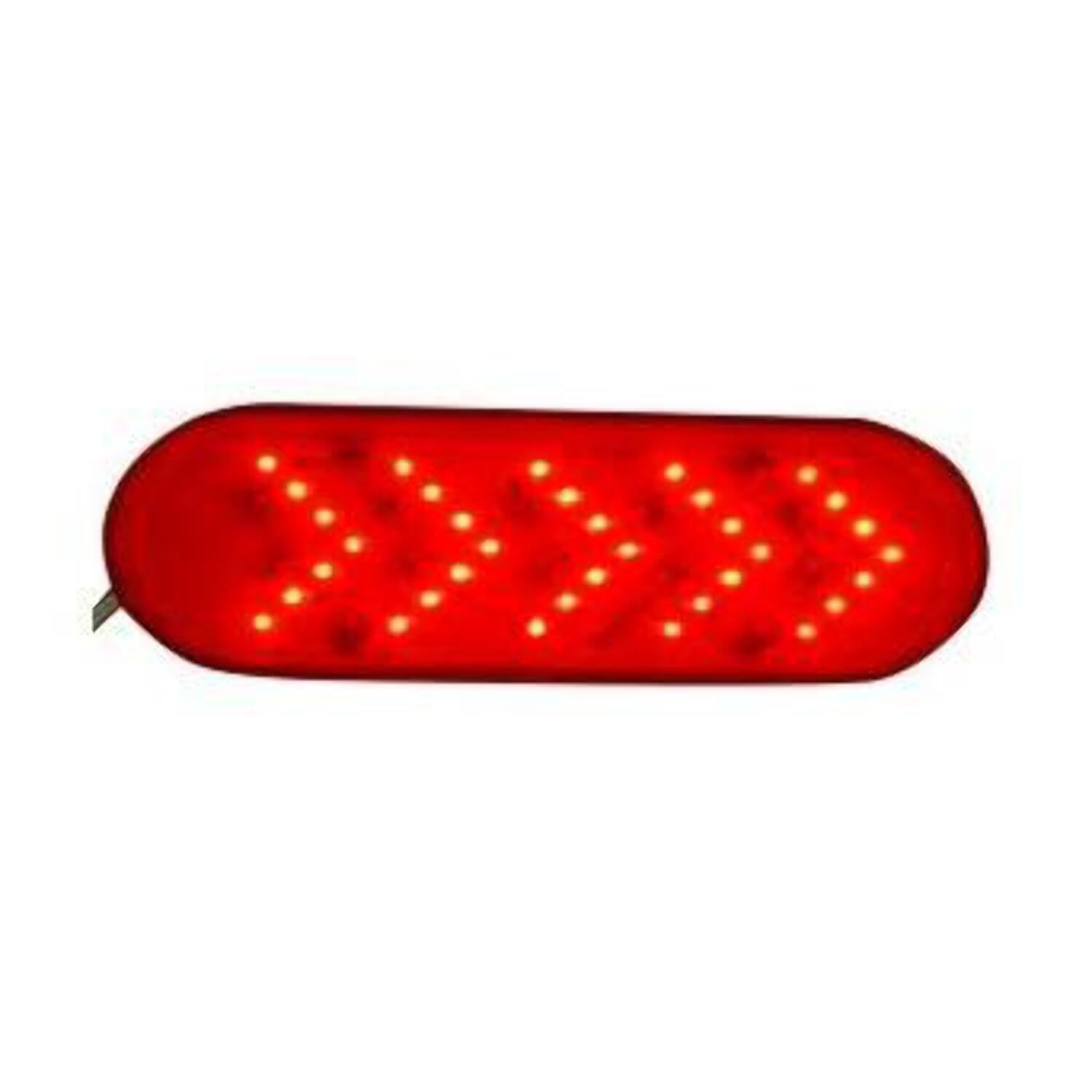 Fortpro 6" Amber Oval Tail/Turn Sequential Arrow Led Light with 35 Leds ...