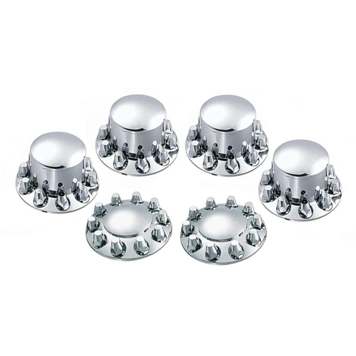 Fortpro Semi Truck Chrome Axle Cover Kit, Wheel Parts with 33mm Thread ...
