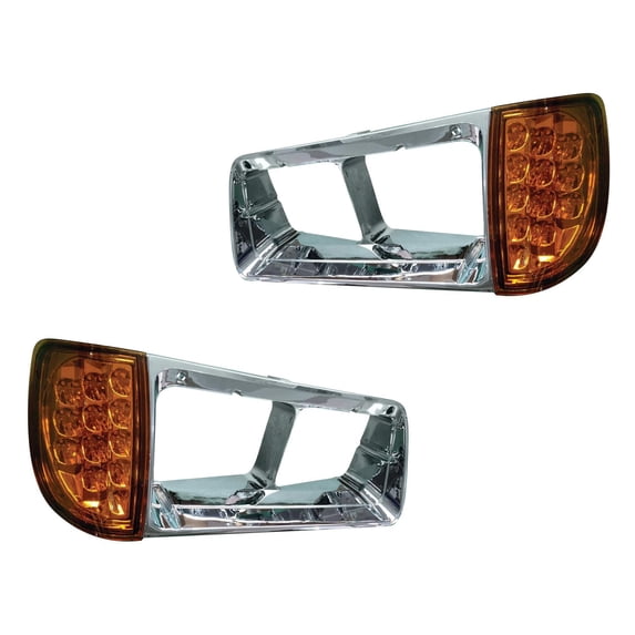 Fortpro Led Turn Signal Assemblies Bezel For Freightliner FLD ...