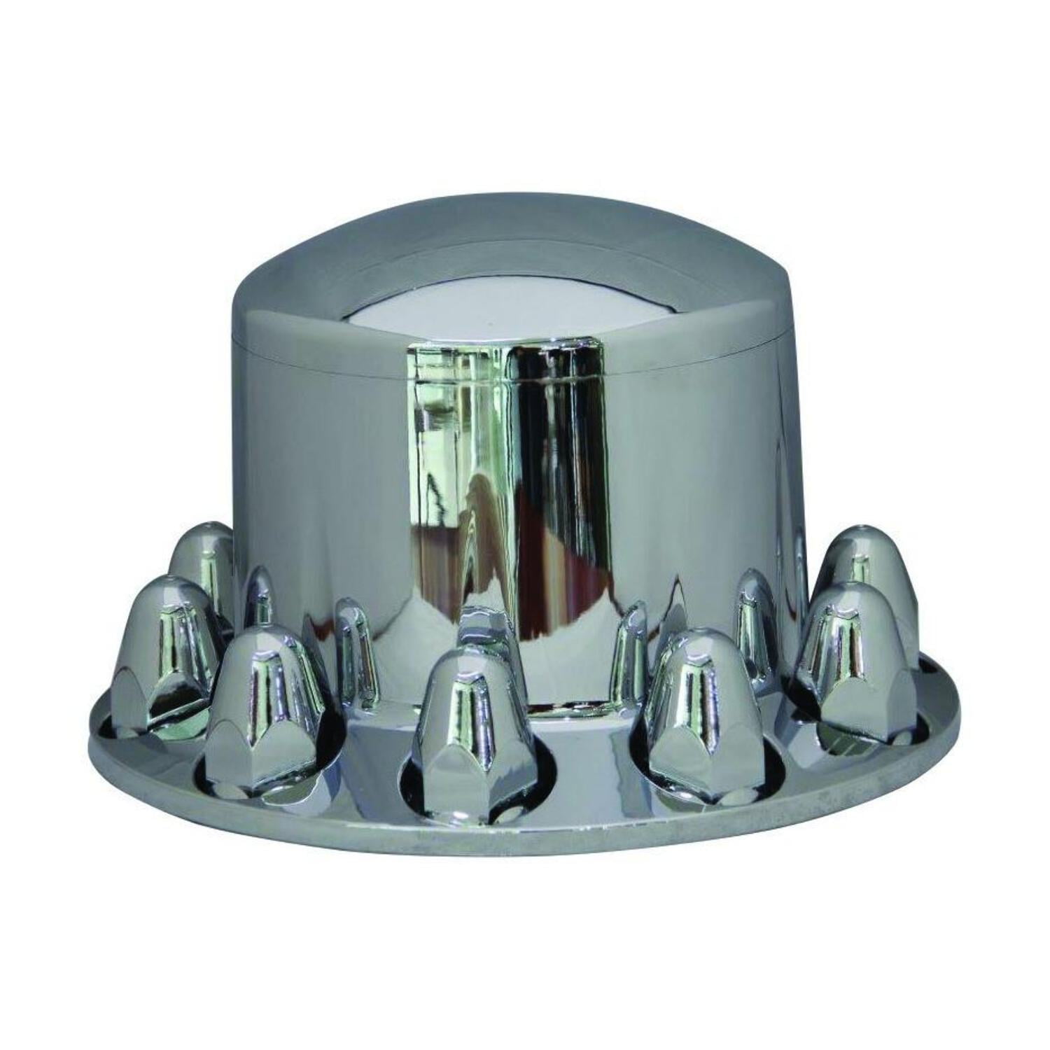 Fortpro Semi Truck Chrome Rear Axle Wheel Cover Kit Hub Cap w/ 33mm ...