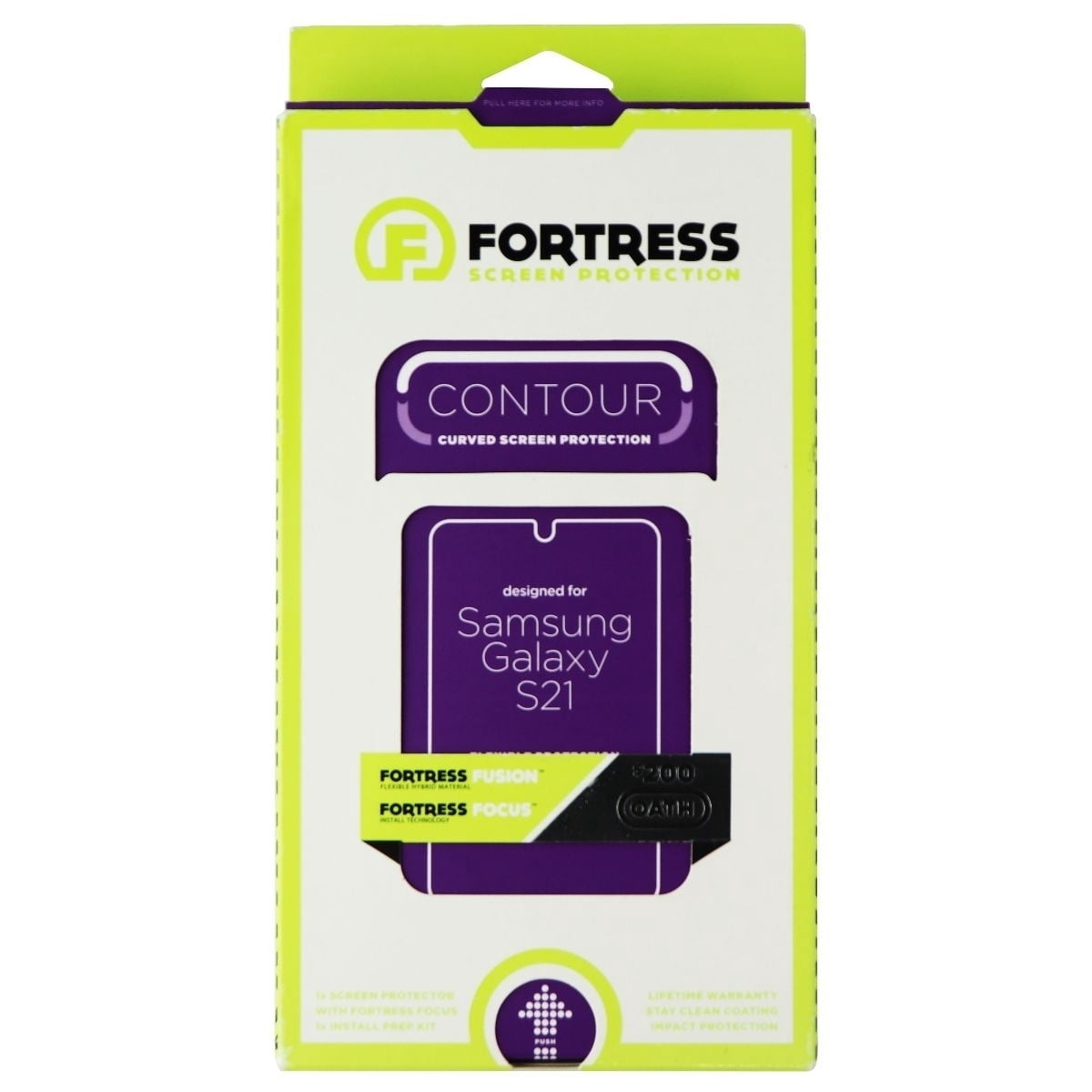 Fortress CONTOUR Curved Screen Protector for Samsung Galaxy S21 - Clear ...