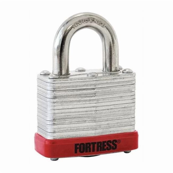 Lockout Padlock, Keyed Different, Steel, Red, 3/4 in Shackle Height, 1 ...