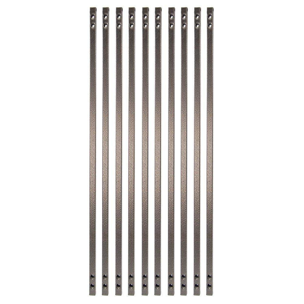 Fortress Railing Products 31 in. x 5/8 in. Antique Bronze Steel Square ...
