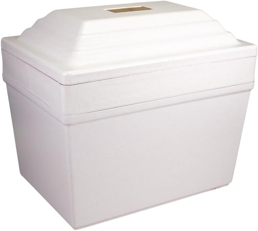 Fortress Urn Vault Double in White, Urn Vault for Two, Companion Urn ...