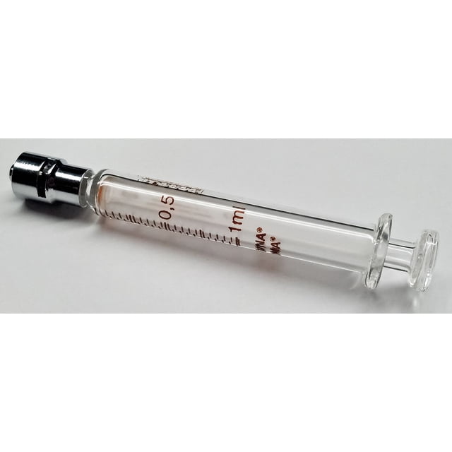 Fortuna Reusable Glass Syringe,1 mL,Luer Lock 7.140-21 - Walmart.com