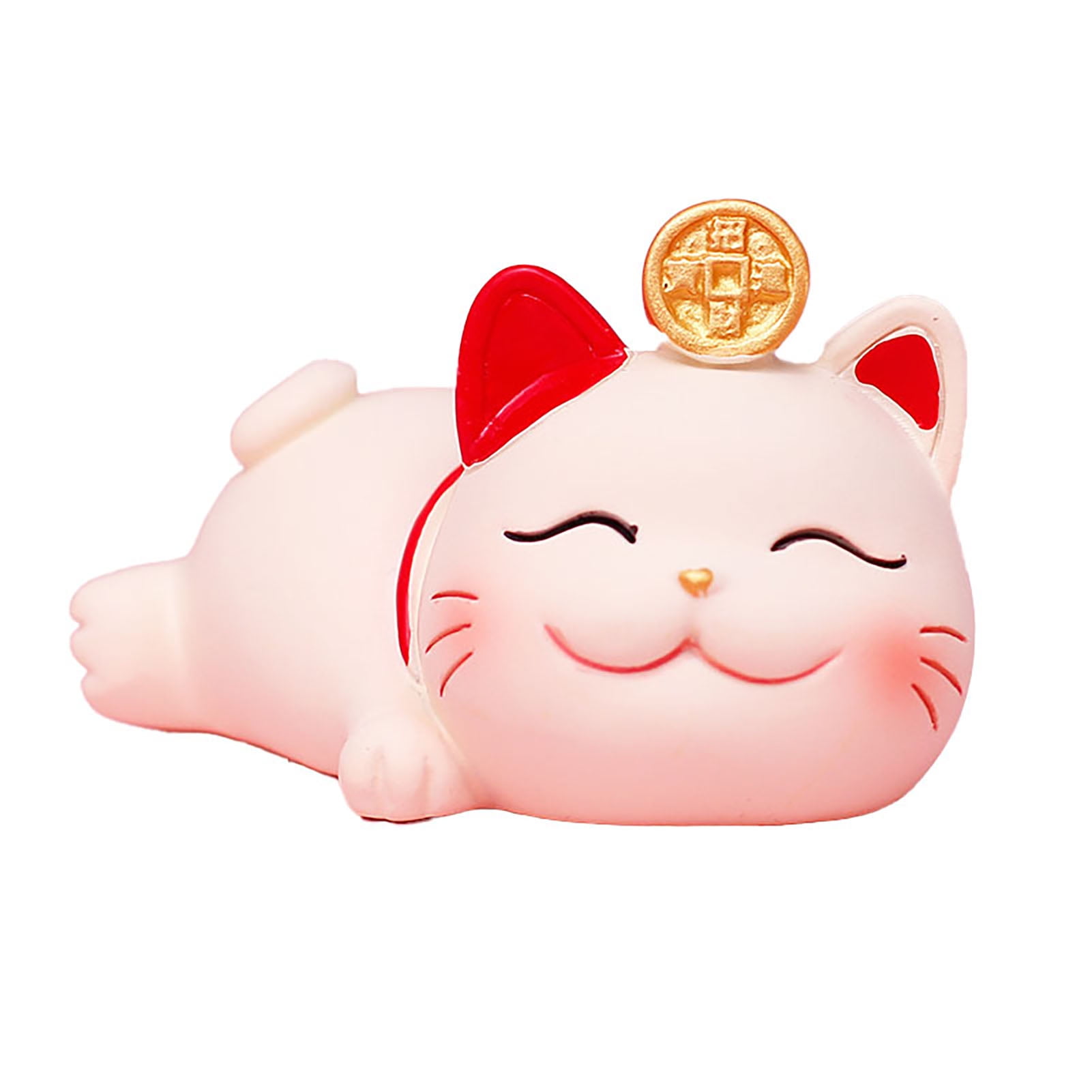 Fortune Cat, Feng Shui Maneki Neko Japanese Lucky Cat Waving Arm Cat ...