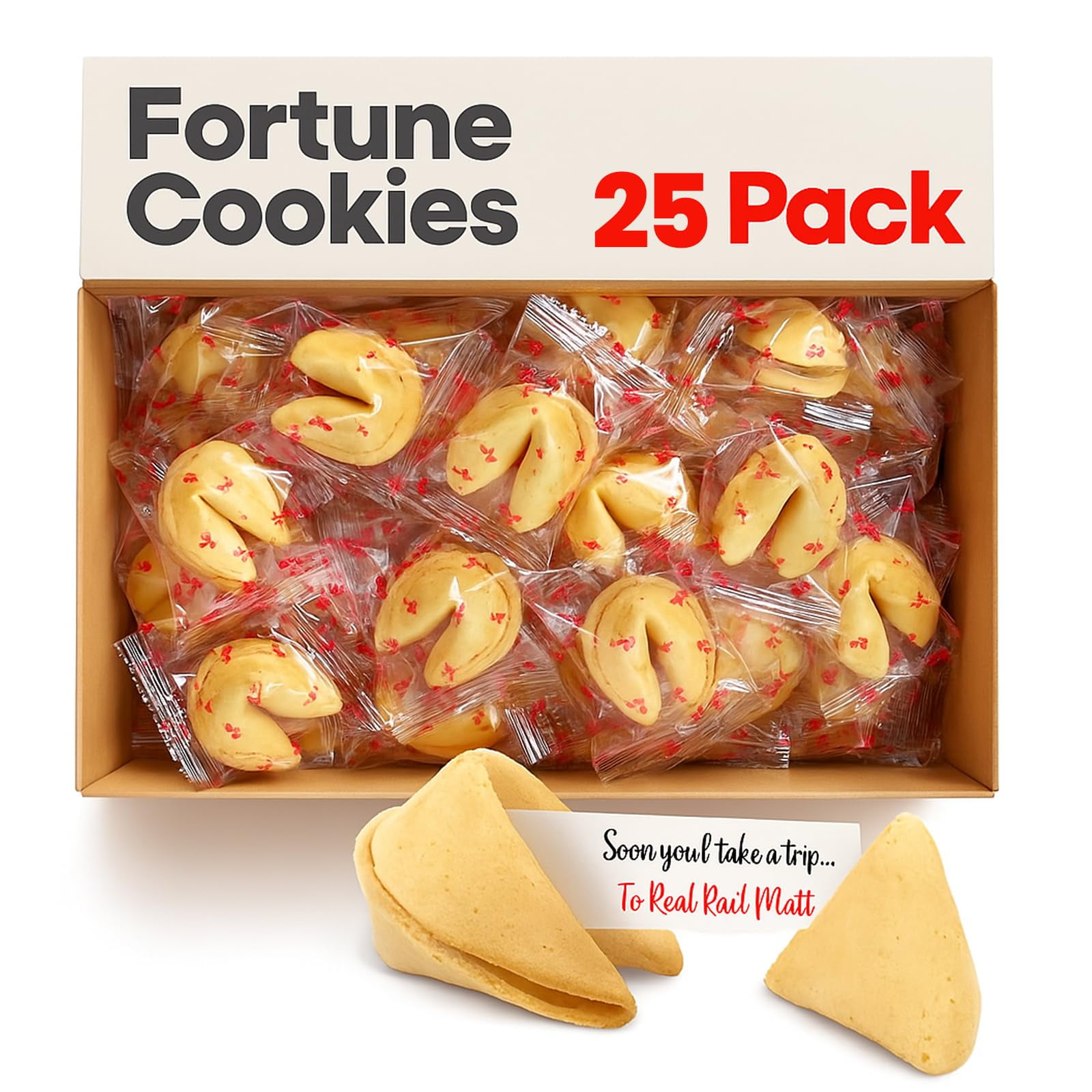 Fortune Cookies | 25 VTF5 Pack | Individually Wrapped Fortune Cookies ...