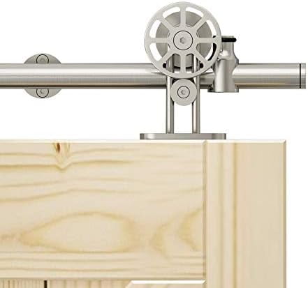 Fortune Stainless Steel Sliding Barn Door Hardware Kit 10FT (2 x 1525 ...