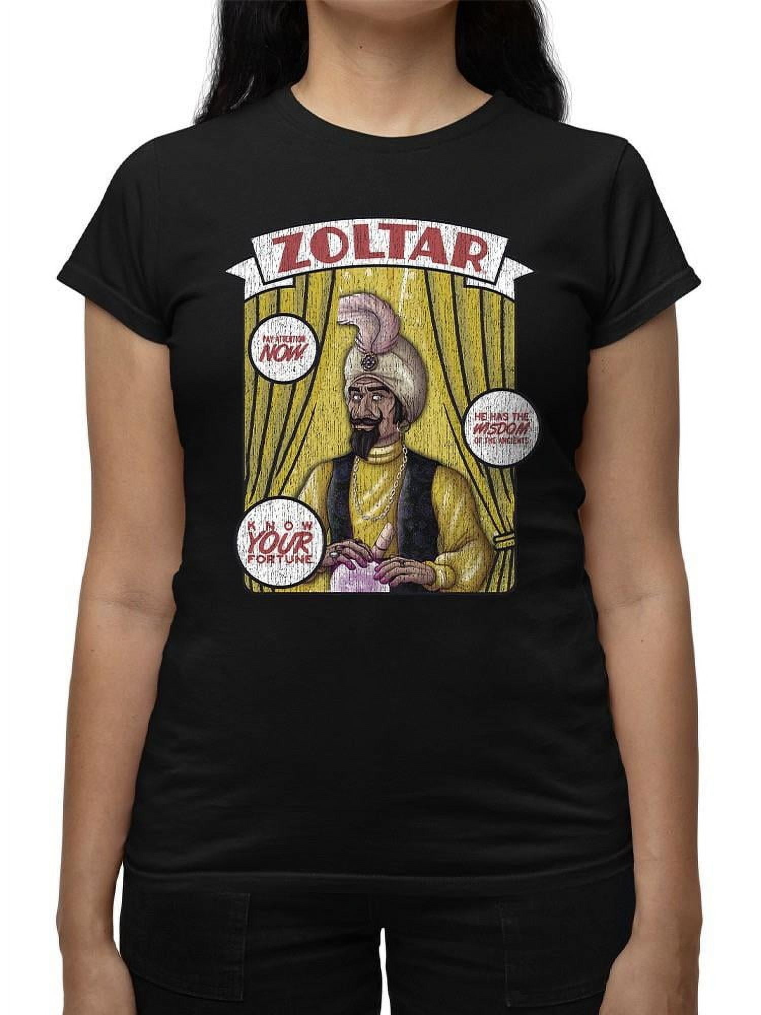 Fortune Teller Graphic Tee, Zoltar Women's T-shirt - Walmart.com