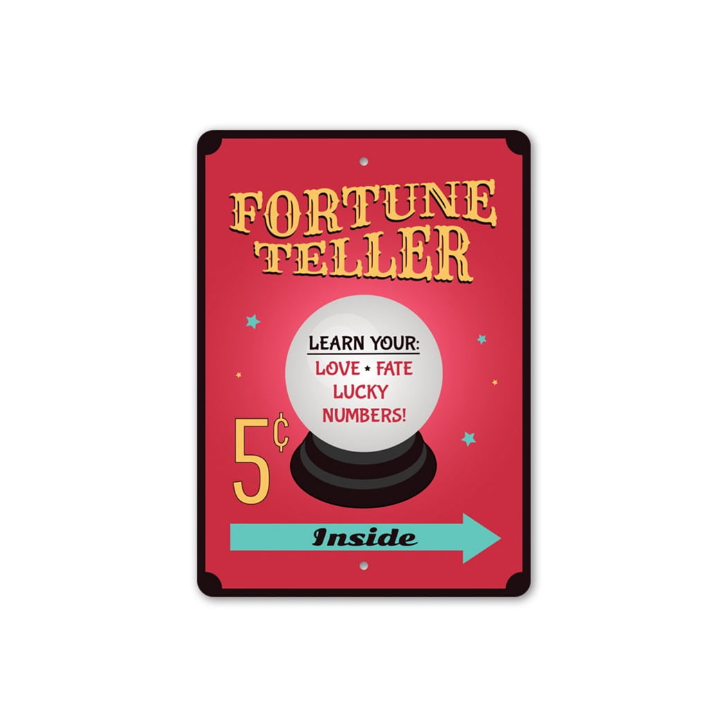 Fortune Teller Inside, Directional Arrow Sign, Fortune Teller Crystal ...