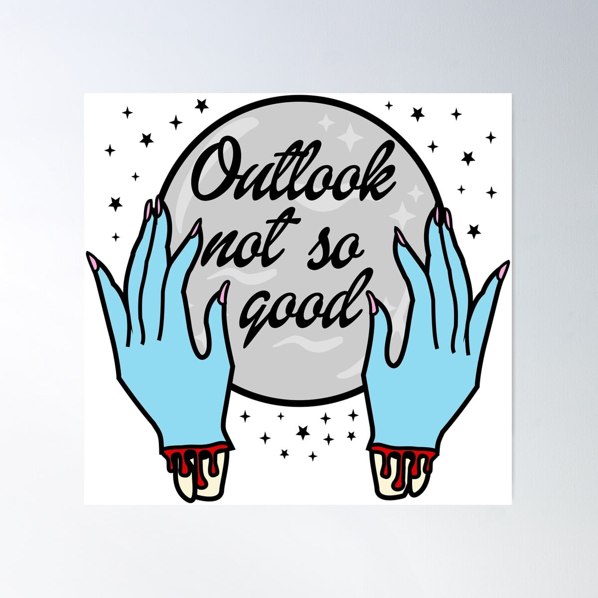 Fortune Teller Poster Wall Art, Modern Wall Decor For Living Room ...