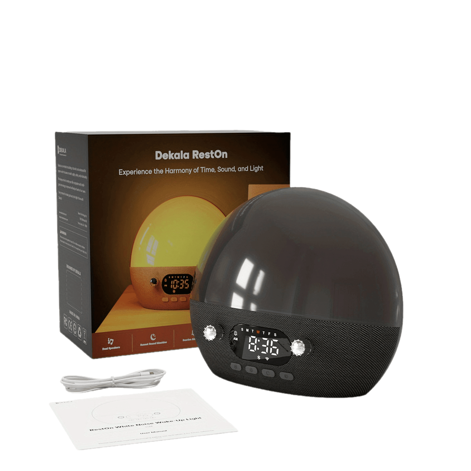 FortuneKey Trading RestOnn Sunrise Alarm Clock - Sunset Sound Machine ...