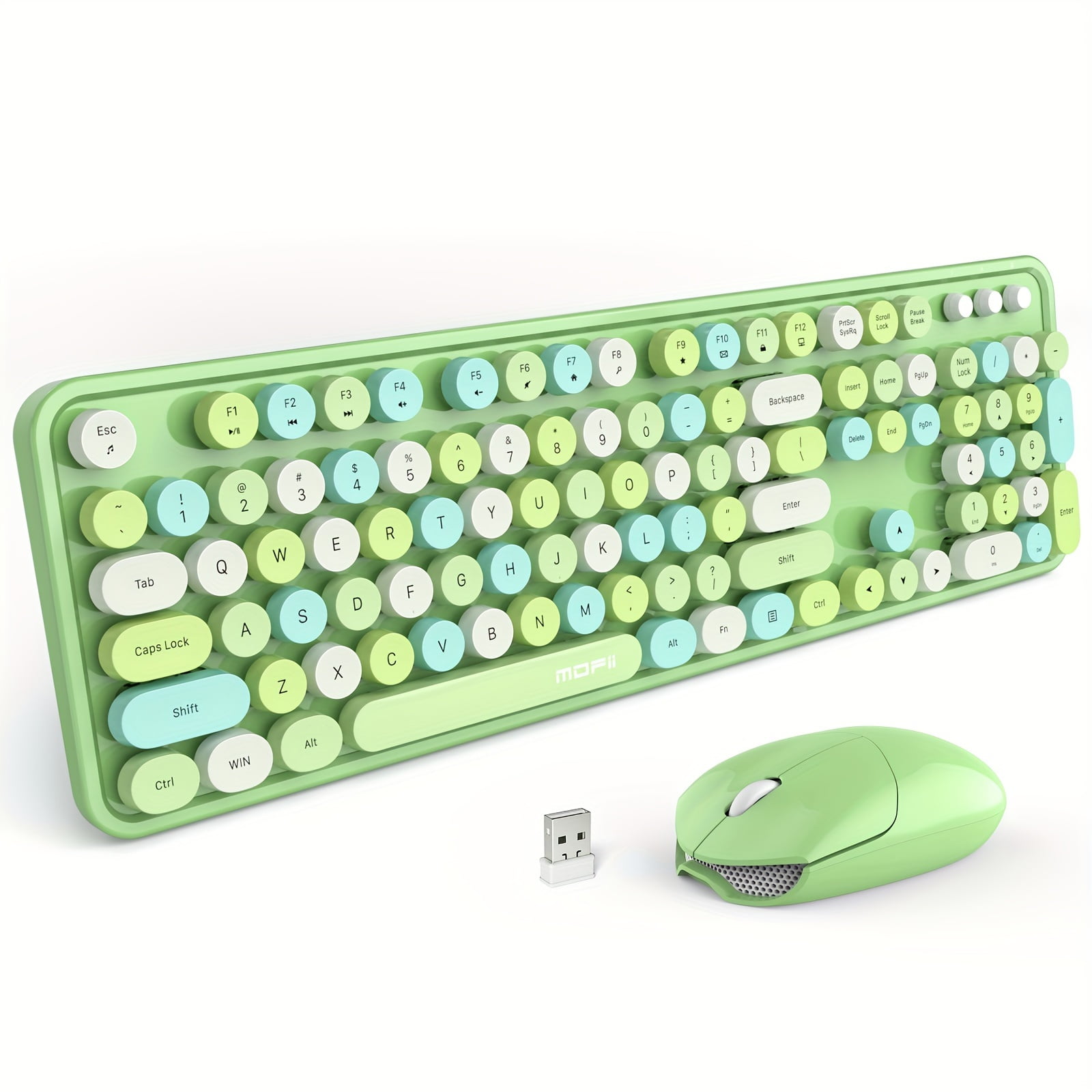 FortuneKey Trading Wireless Keyboard And Mouse, Ergonomic Full Size ...