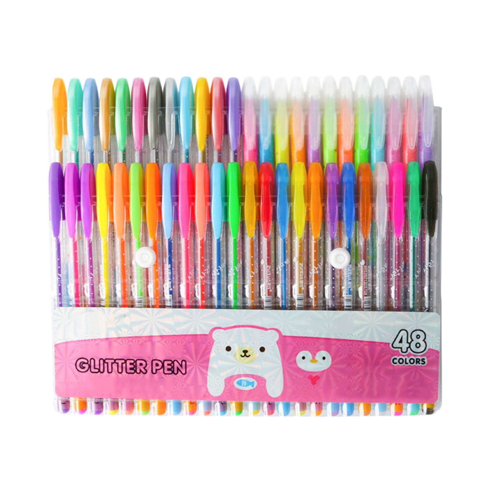 Forty-Eight Piece Gradient Color Highlighter Pen Set - Non-Bleeding ...
