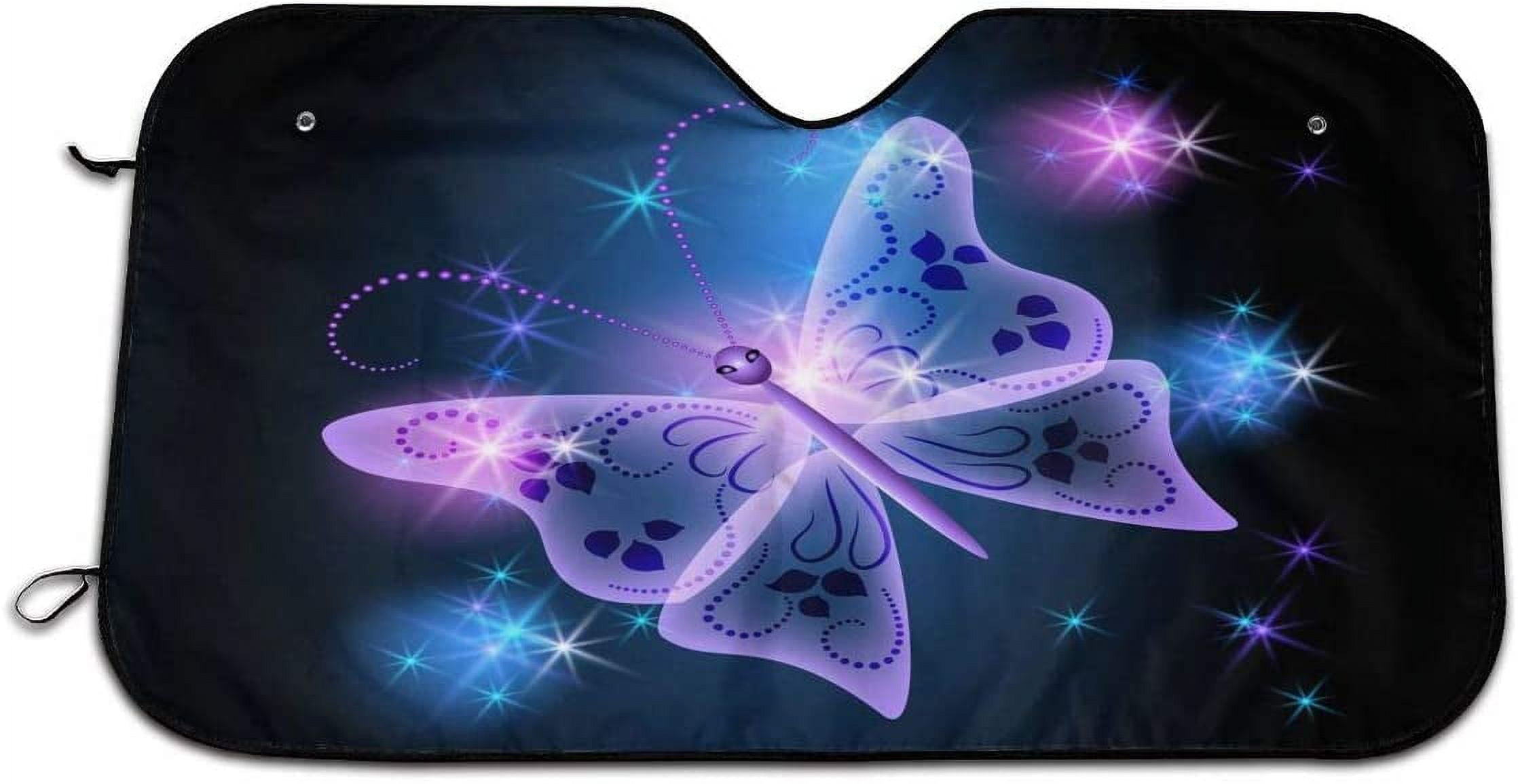 Foruidea Butterfly Star Car Windshield Sun Shade Auto Sunshade for Car ...