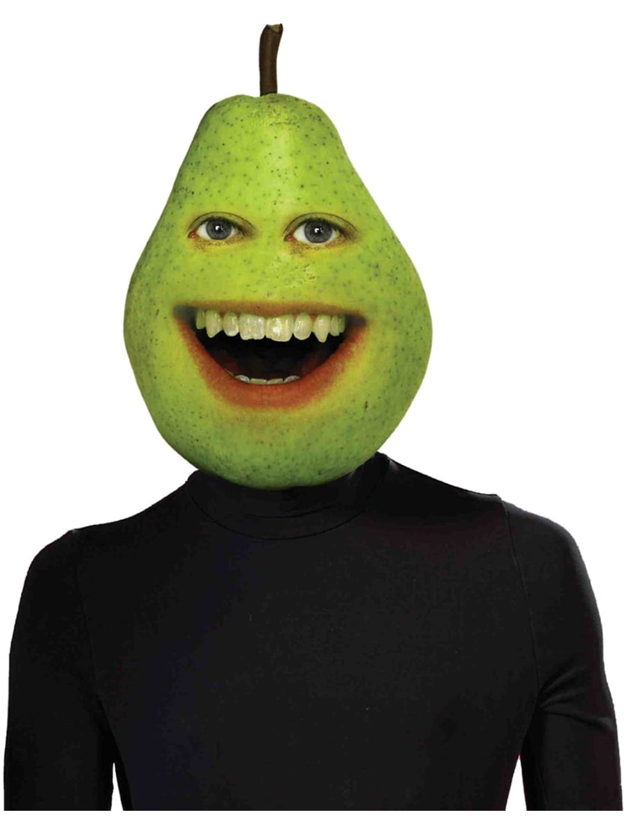 Forum Novelties Annoying Orange Pear Overhead Latex Mask Funny Costume ...
