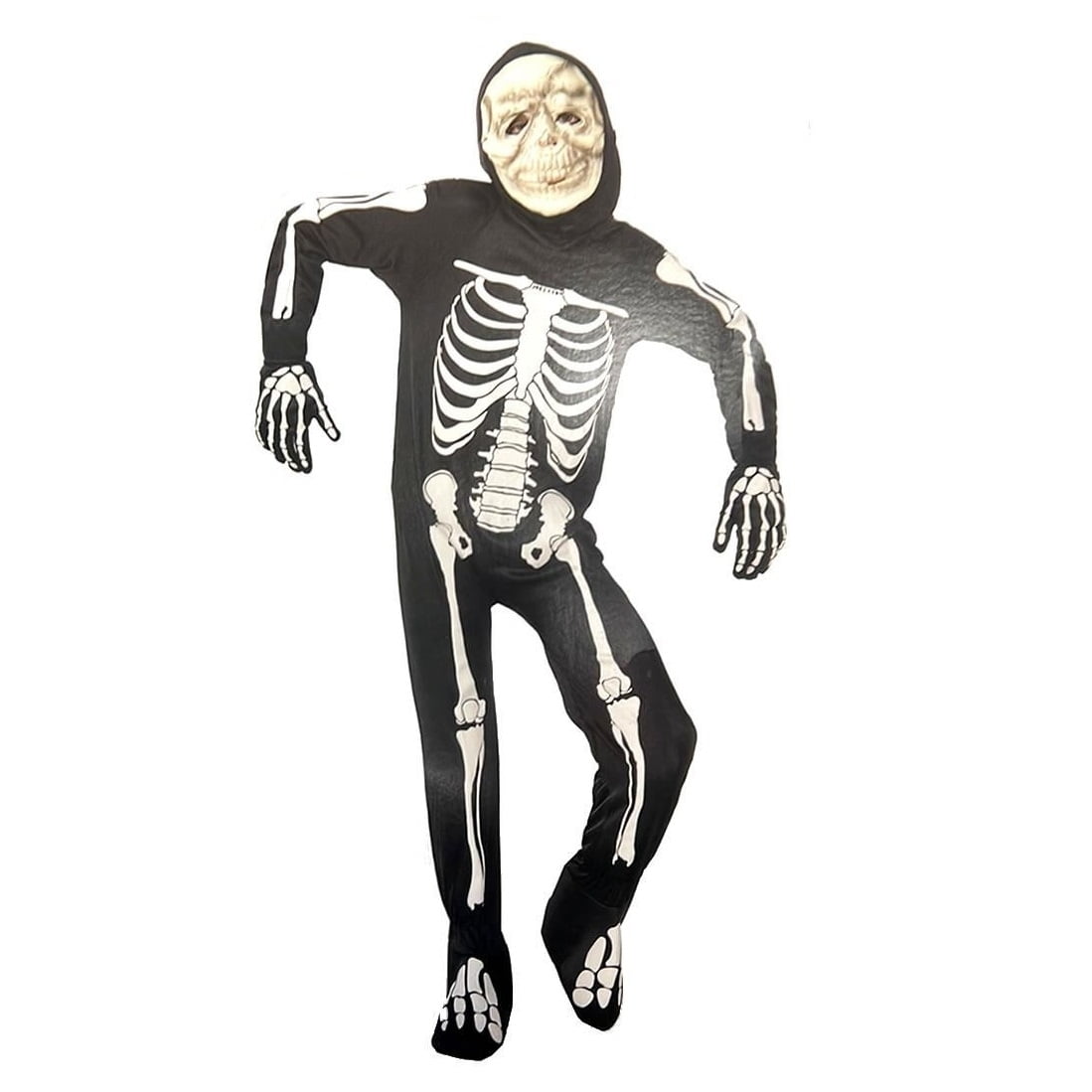 Forum Novelties Bone X-Ray Skeleton Costume Kids XS Skelebones Suit ...