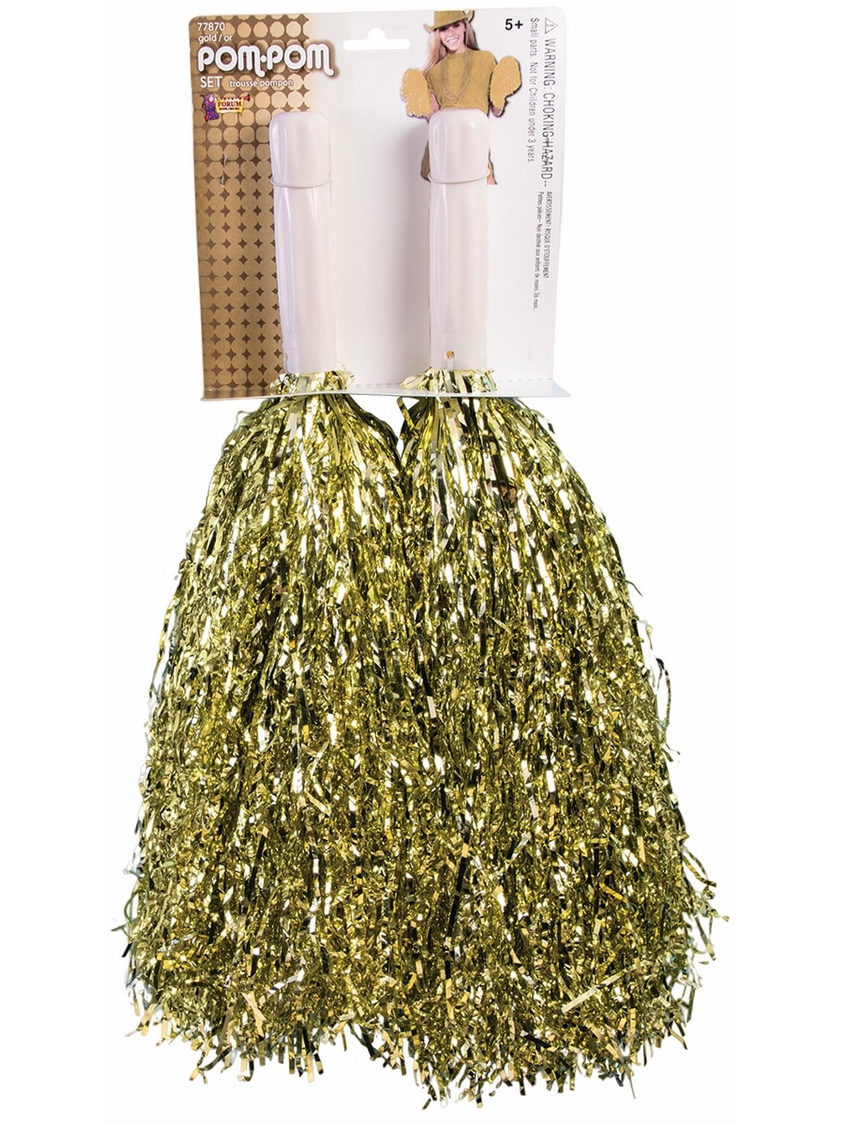 Forum Novelties Gold Pom-Pom Set Ã» Costume Accessory - Walmart.com