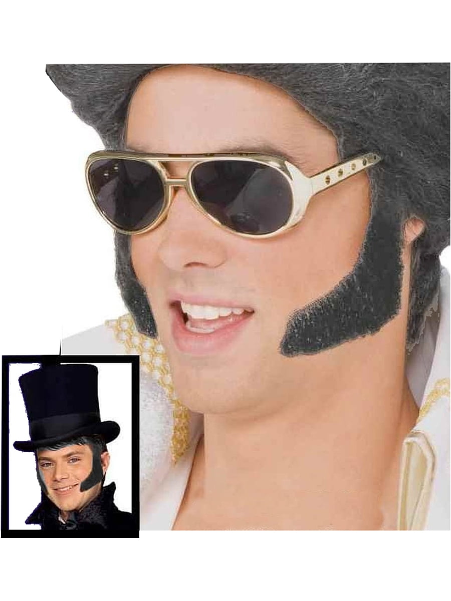Grey Mutton Chops Side Burns Costume Accessory - Walmart.com