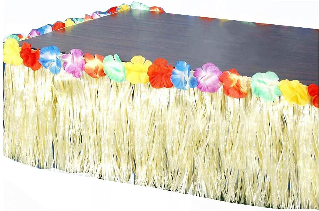 Forum Novelties Hawaiian Luau Party Grass Skirt Table Fringe - Walmart.com
