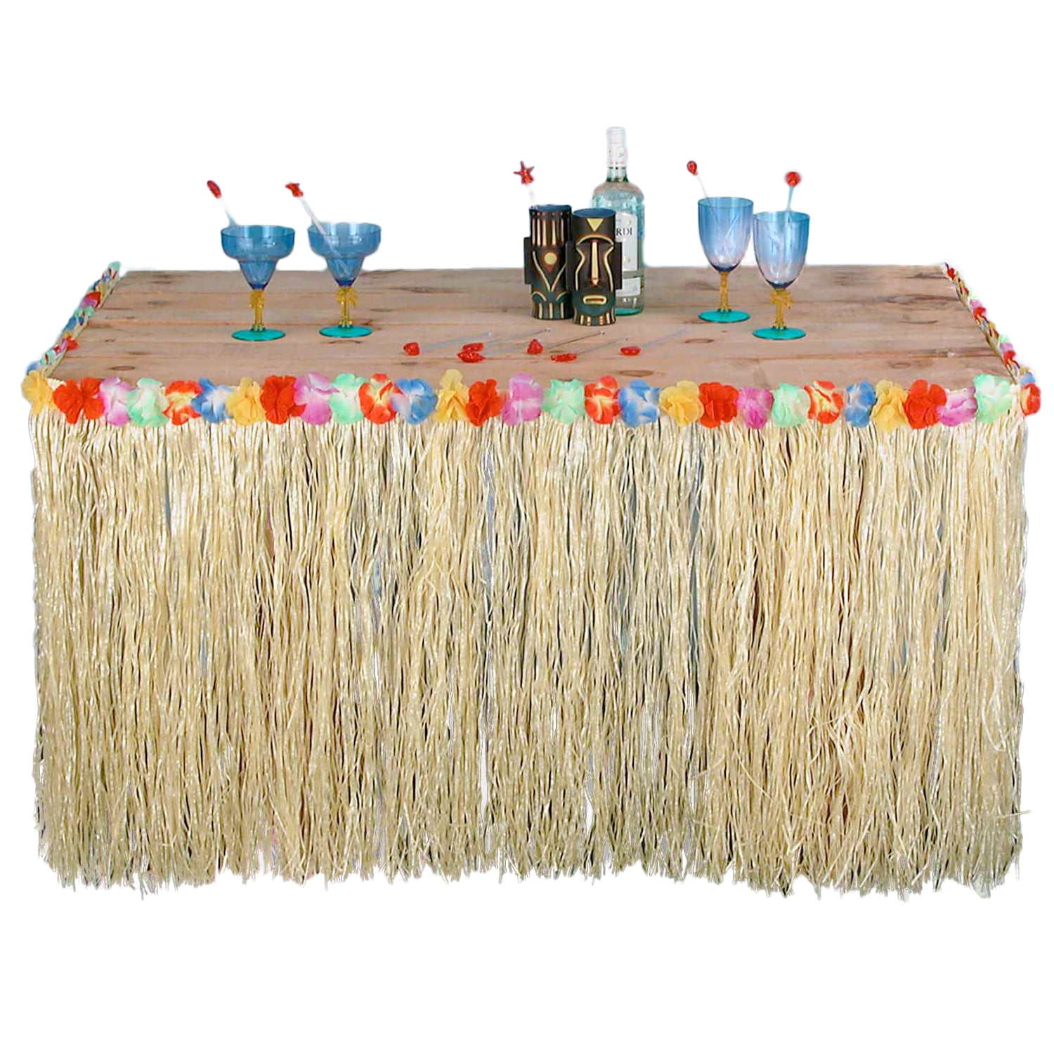 Forum Hawaiian Luau Party Decoration 104" Table Skirt Decoration ...