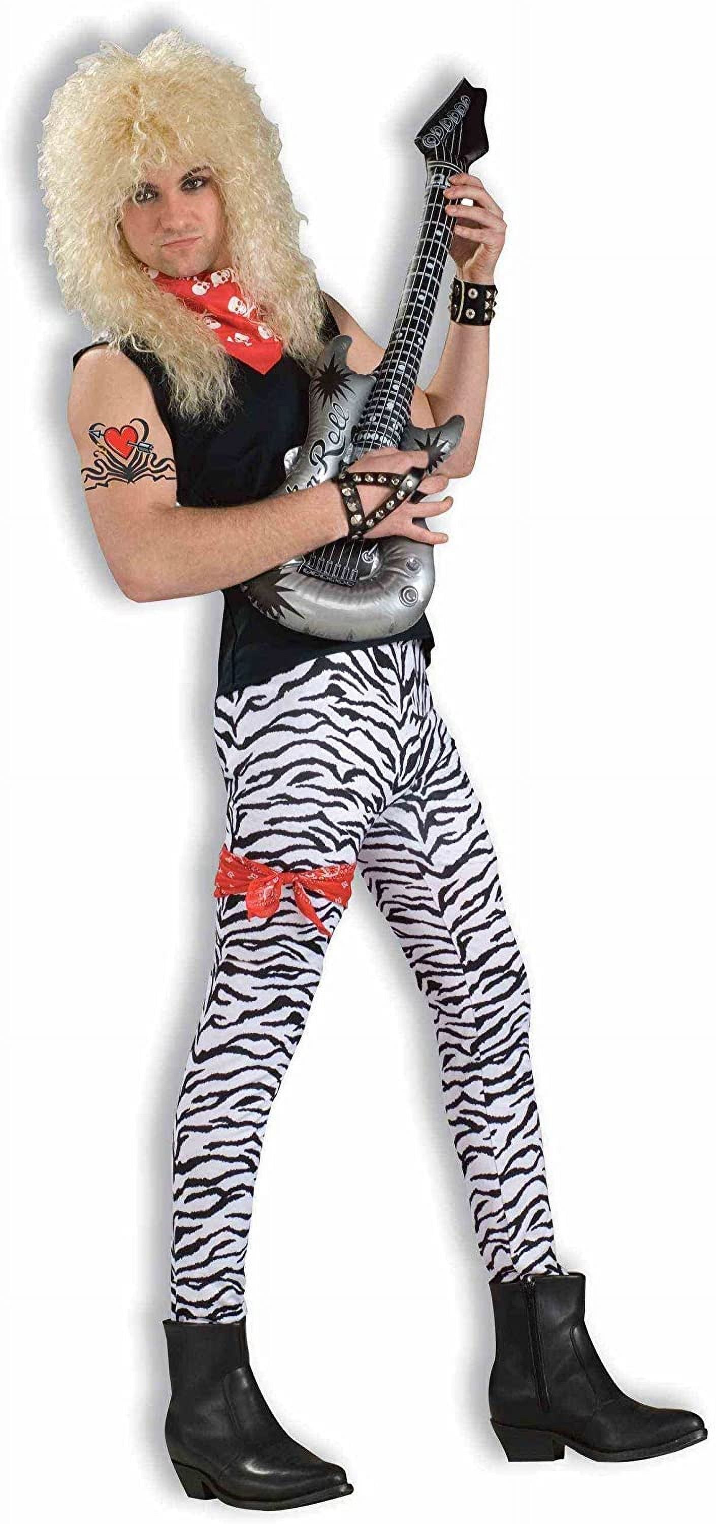 Forum Novelties Men's 80's To The Maxx Zebra Pants Costume, Black/White, One Size - Walmart.com