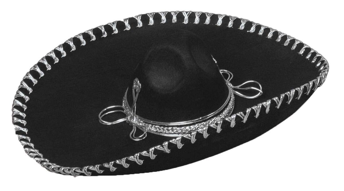 BLACK SOMBRERO W/OVERSIZE BRIM - Walmart.com