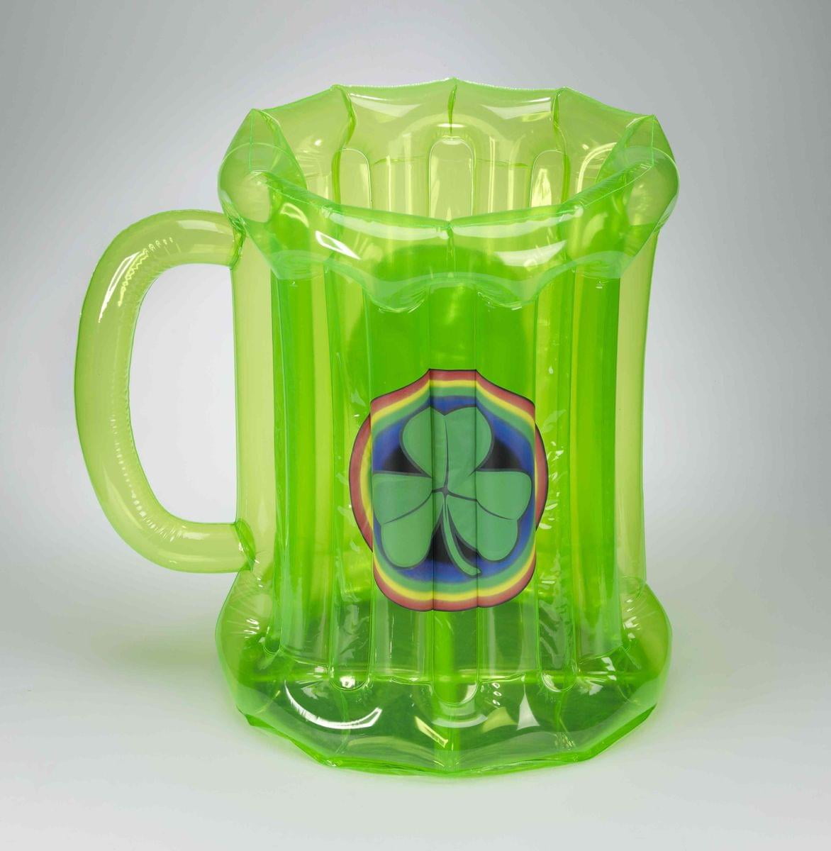 Forum Novelties St. Patrick's Green Inflatable Mug Cooler One Size ...