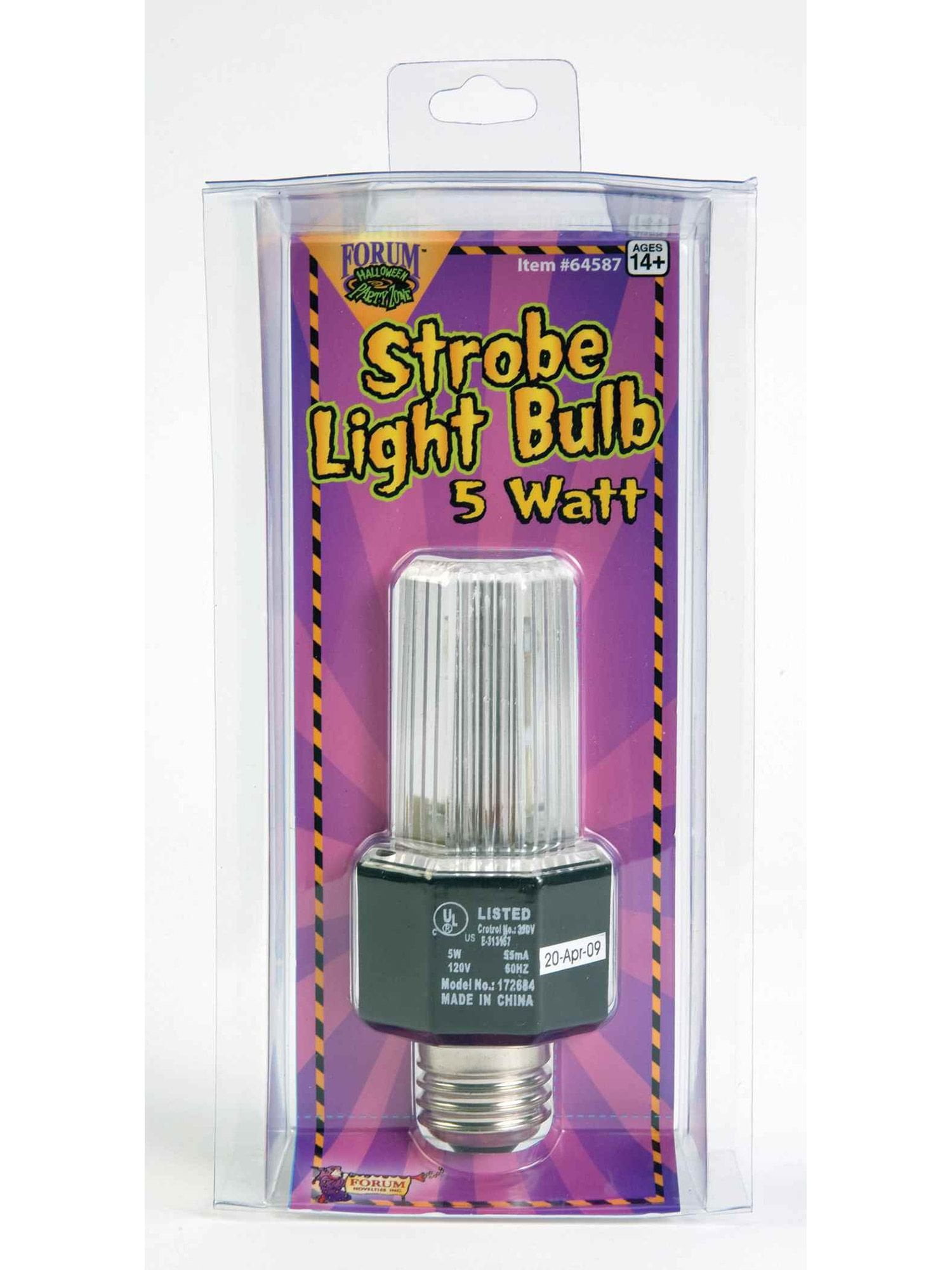 Forum Novelties Strobe Light Bulb, 5 Watt - Walmart.com