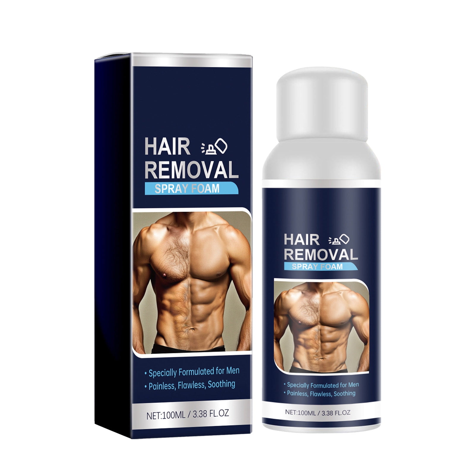 Foruneed Hair Removal Spray Foam For Men No Irritation Hair Removal ...