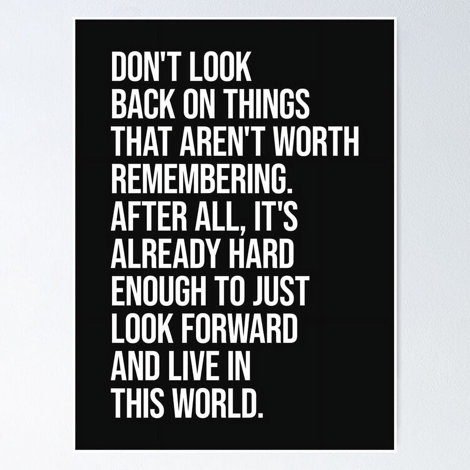 Forward Focus Embrace The Present Poster- Unframed Poster | Wall Art ...