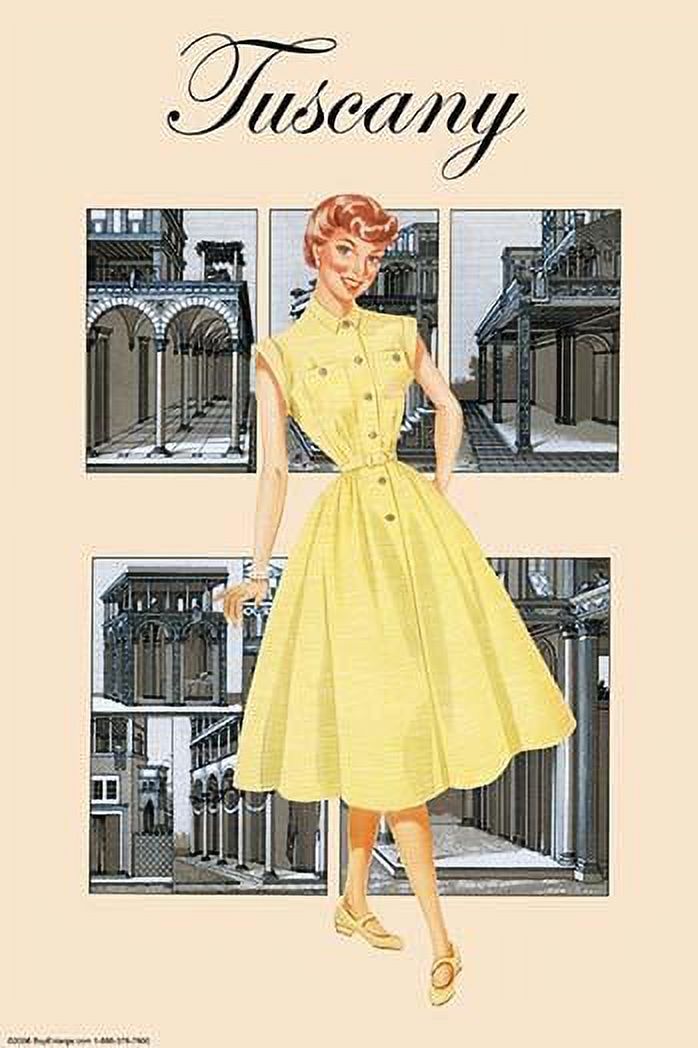 Forward thinking ladies in the fashion of the fifties set in situ with ...