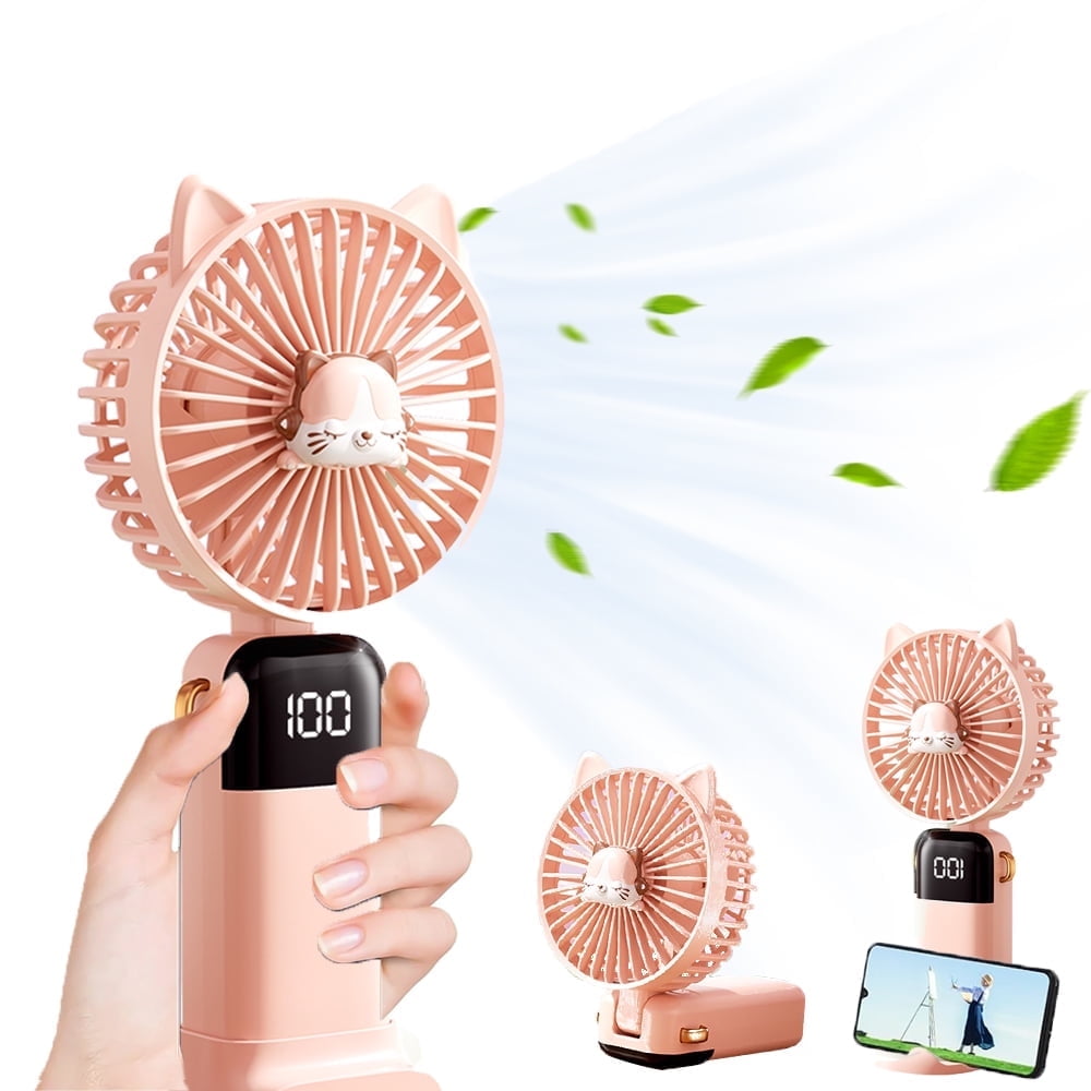 Foryou 5-Speed Portable Rechargeable Handheld Fan - Walmart.com