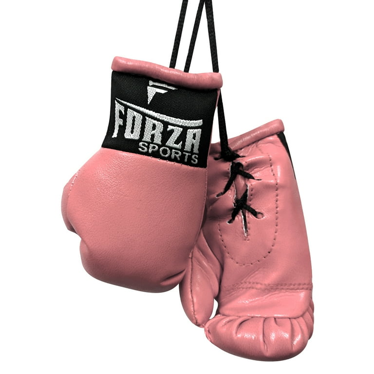 Hanging Pink Boxing Gloves