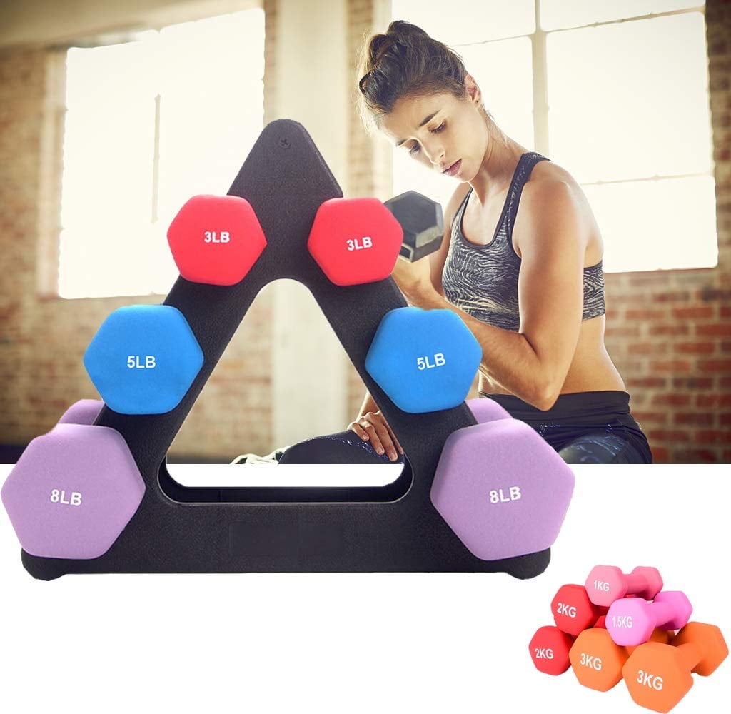 ForzeroDumbbell Rack, Weight Tree,Weight Rack for Dumbbells Holds 44 ...