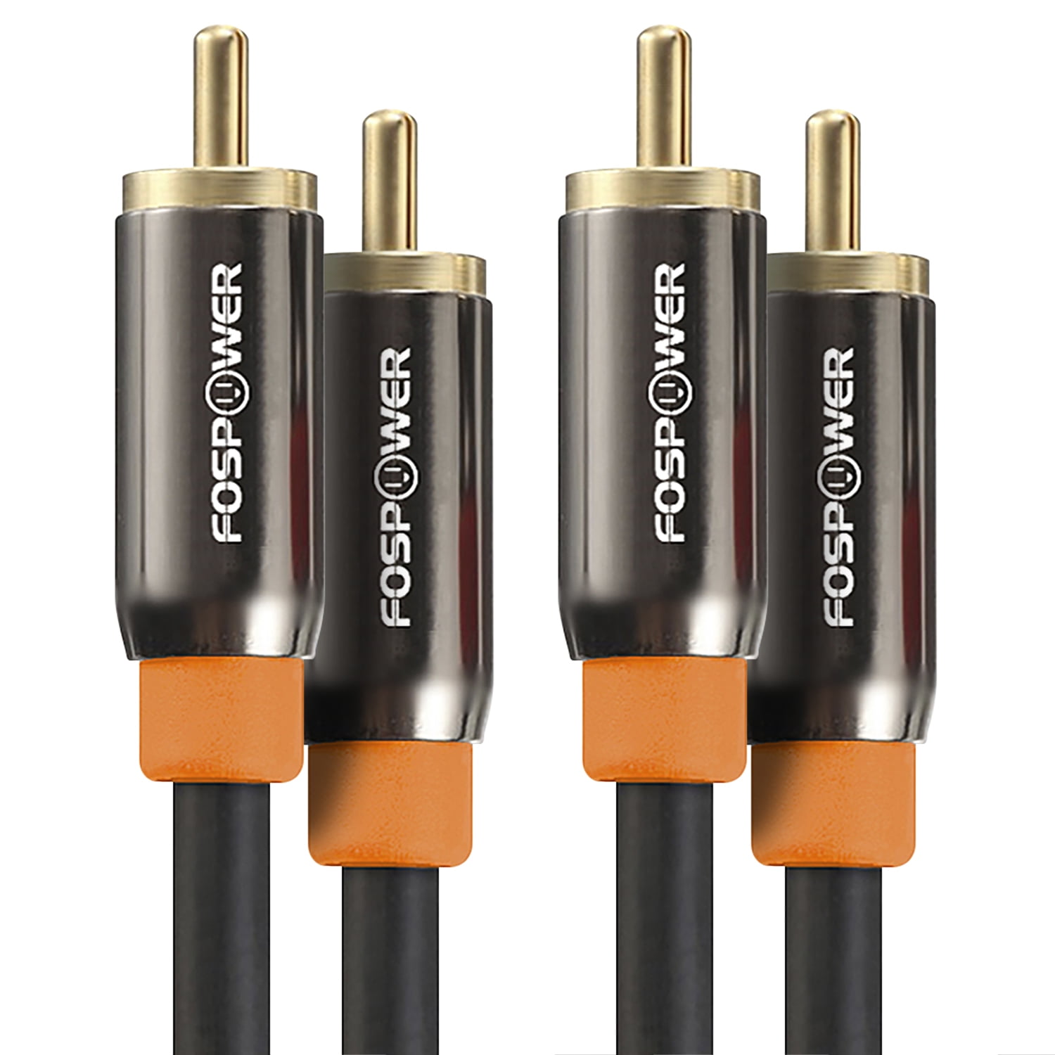 FosPower [6 Feet - 2 Pack] Digital Audio Coaxial Cable [24K Gold Plated ...