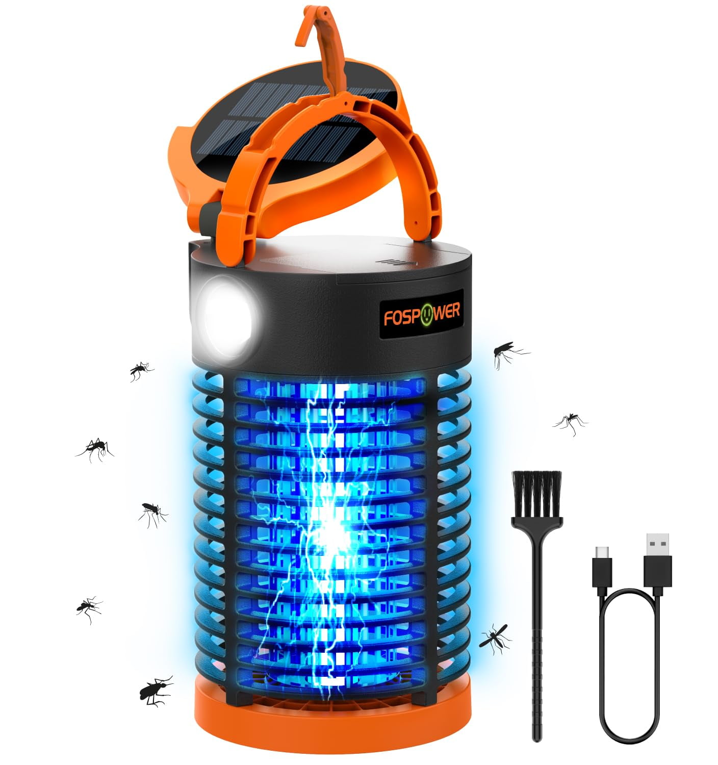 FosPower Bug Zapper Outdoor & Indoor (5-in-1) 3300V Mosquito Zapper ...