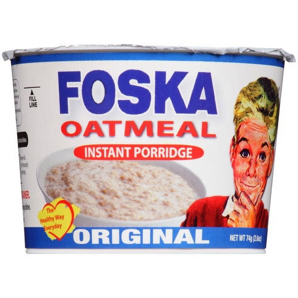 Foska Original Oatmeal Instant Porridge, 2.6 oz - Walmart.com