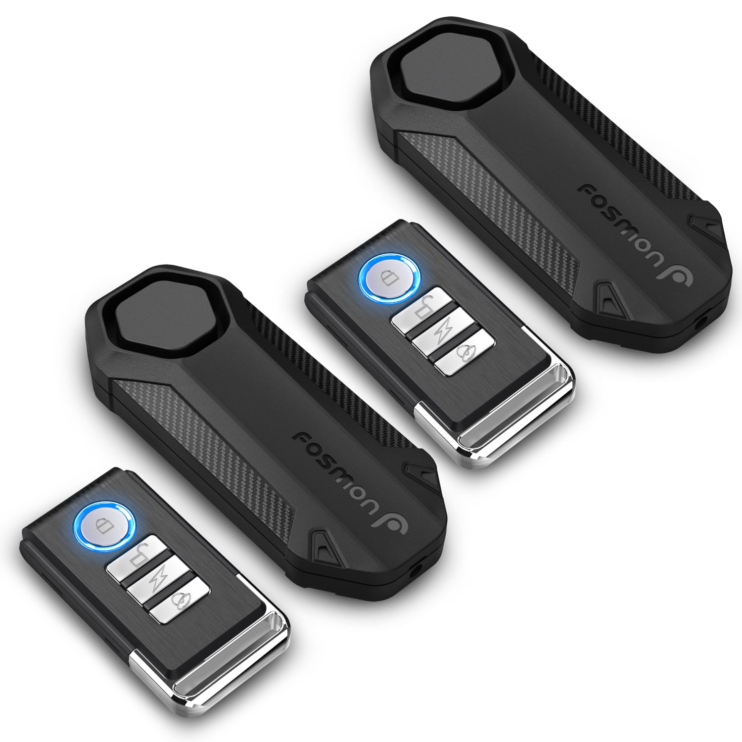 Fosmon 2 Pack Bike Alarm, Anti Theft Burglar Bicycle Alarm with Remote ...