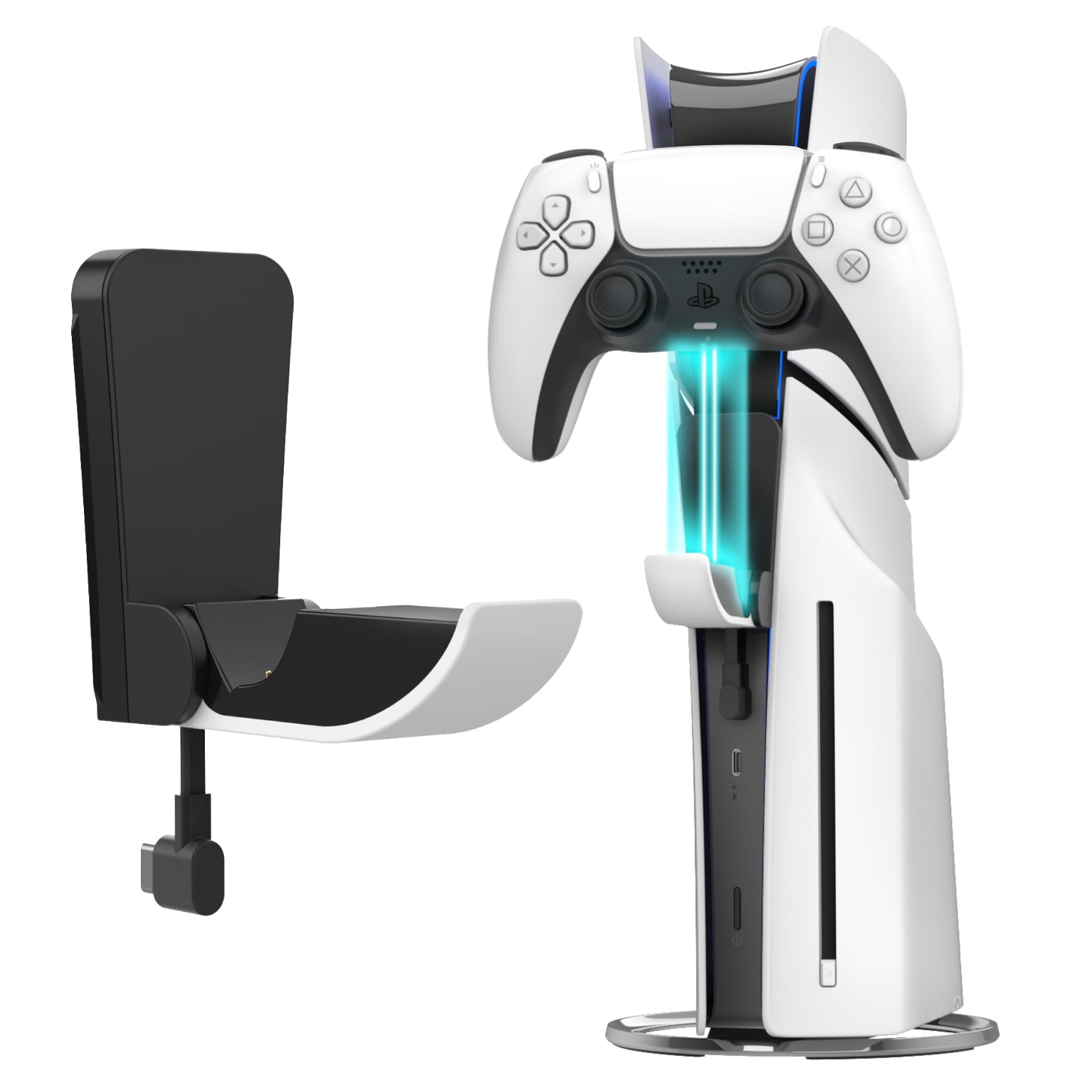 Fosmon 2-in-1 PS5 Controller Charger Holder, Foldable Space Saving Fast ...