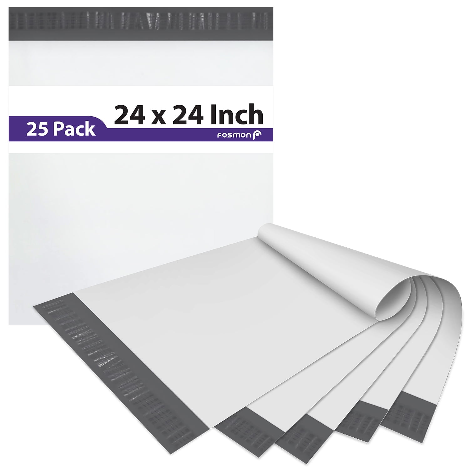 Fosmon 24x24 (25 Pack) Large Poly Mailers, Self-Seal Tear-Proof ...