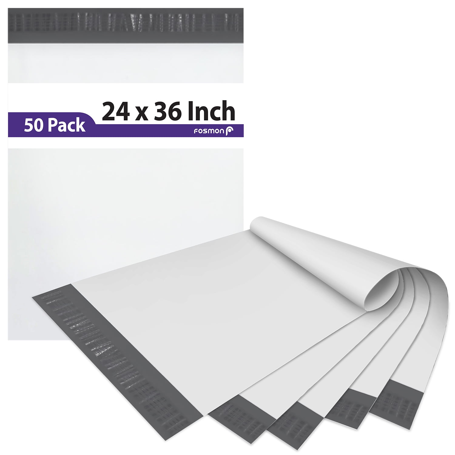 Fosmon 24x36 (50 Pack) Large Poly Mailers, Self-Seal Tear-Proof ...