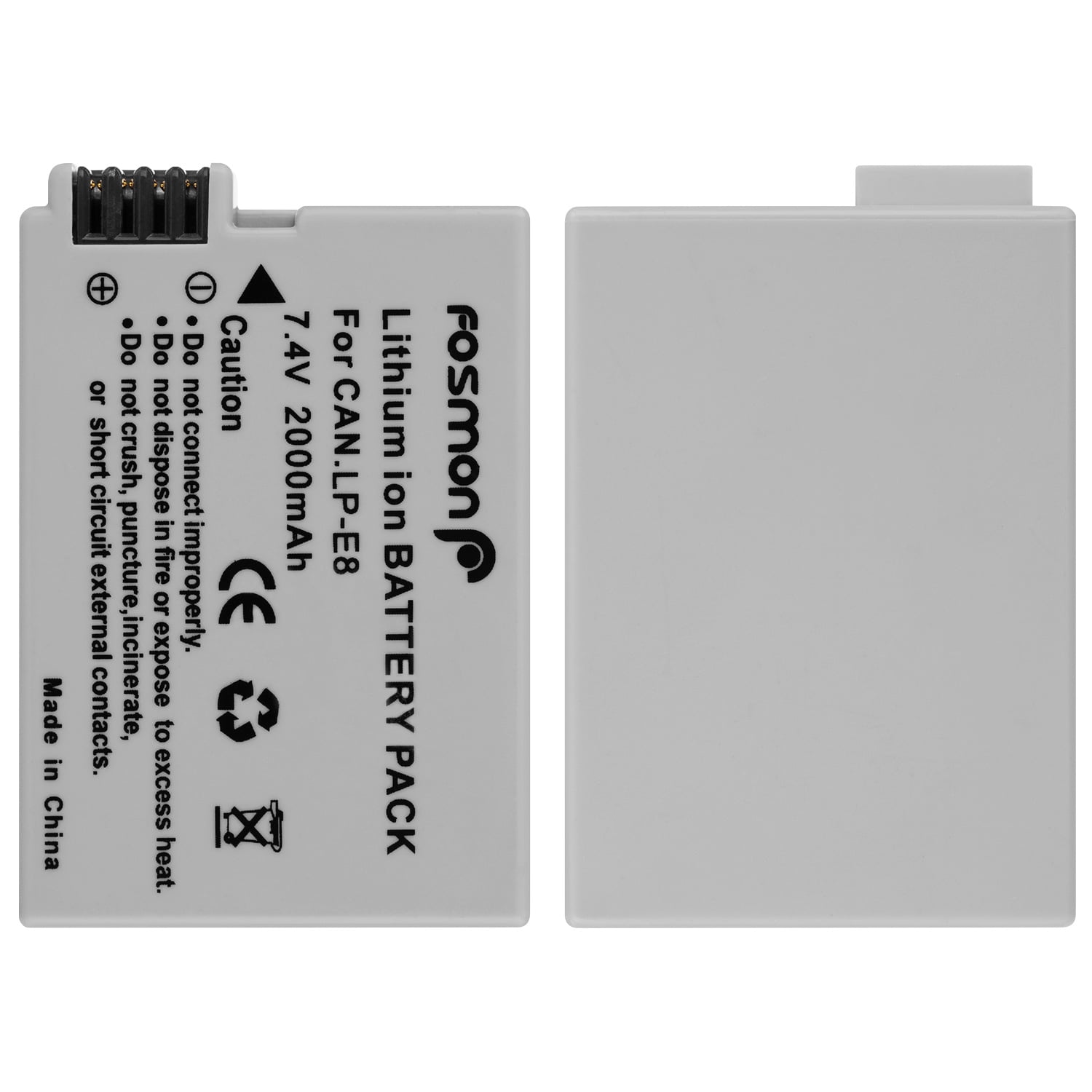 Fosmon BP-CAN-LPE8 2000mAh Replacement Camera Battery Pack - Walmart.com
