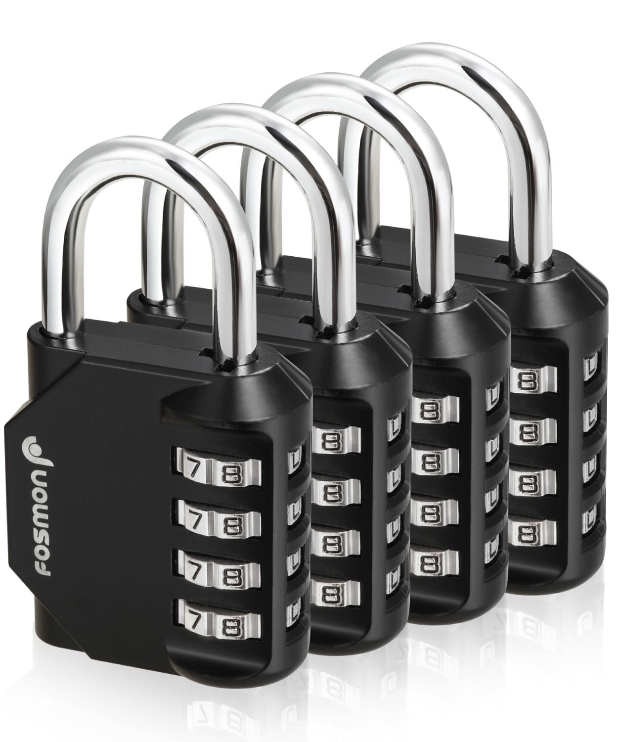 Fosmon Combination Lock, (4 Pack) 4 Digit Multi-Purpose Combination ...